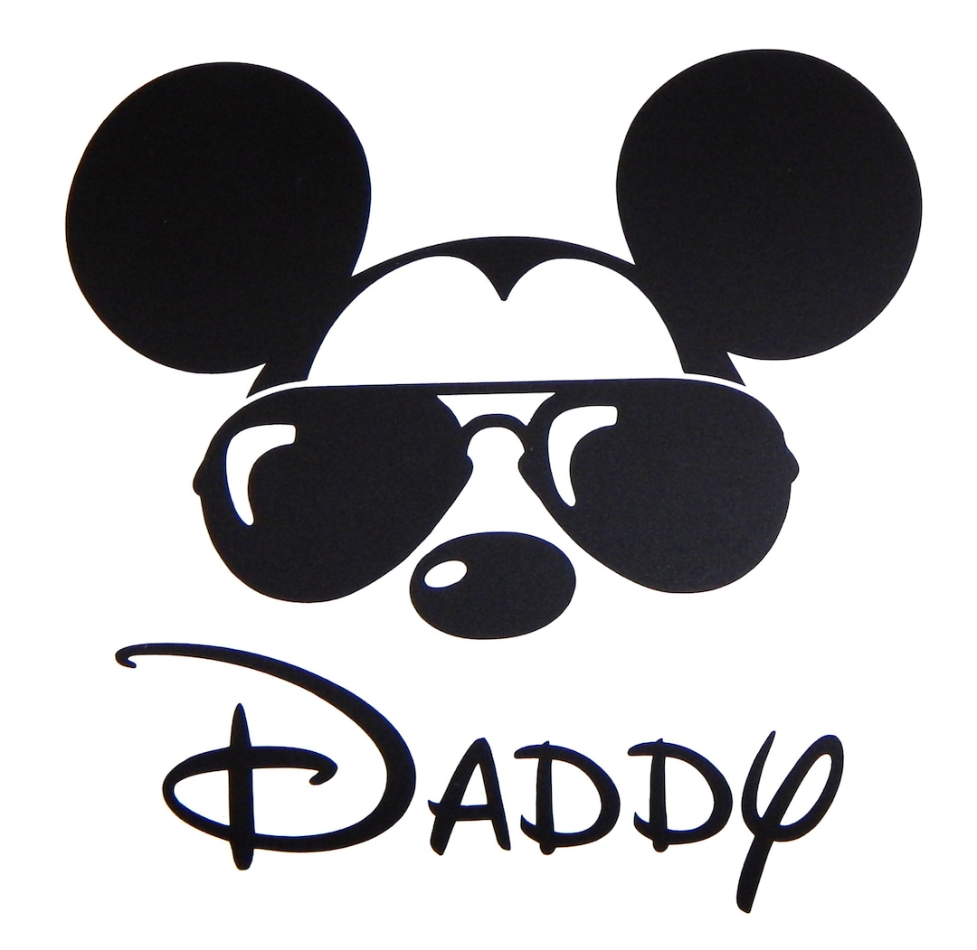 Daddy Mickey Mouse Disney Inspired Vinyl Decal Sticker for Window,car ...