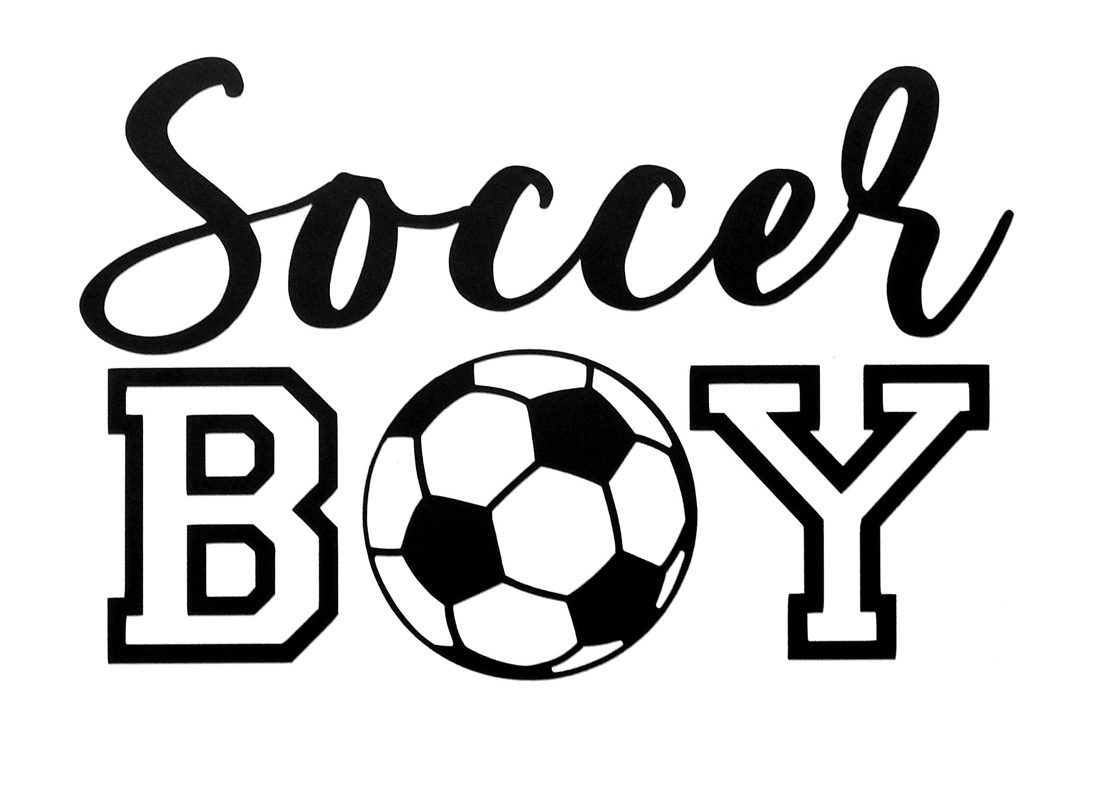 Soccer Boy Vinyl Decal Sticker for Window,car,camper,van,truck,laptop ...