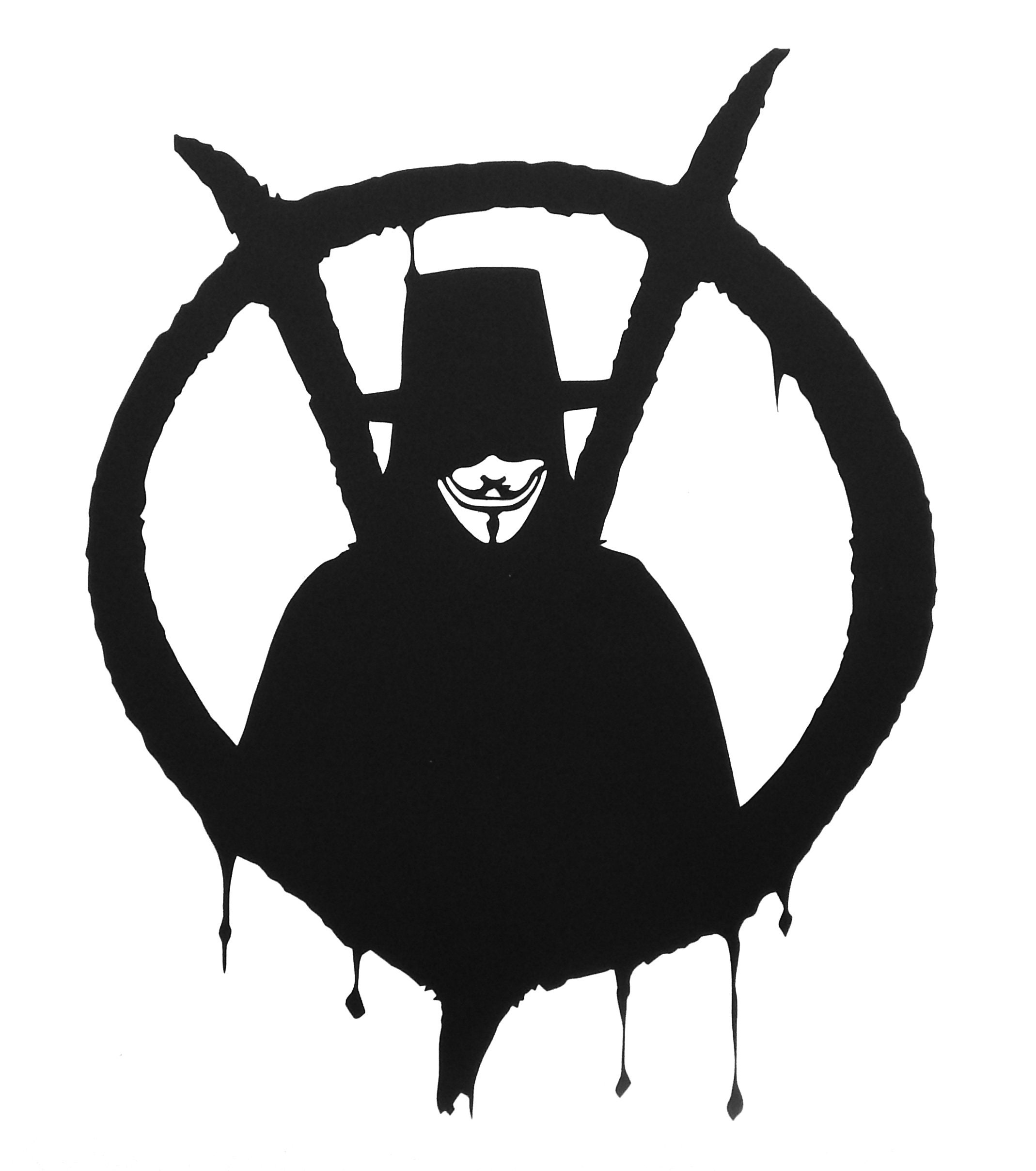 V for Vendetta,guy Fawkes Inspired Vinyl Decal Sticker for Window,car ...