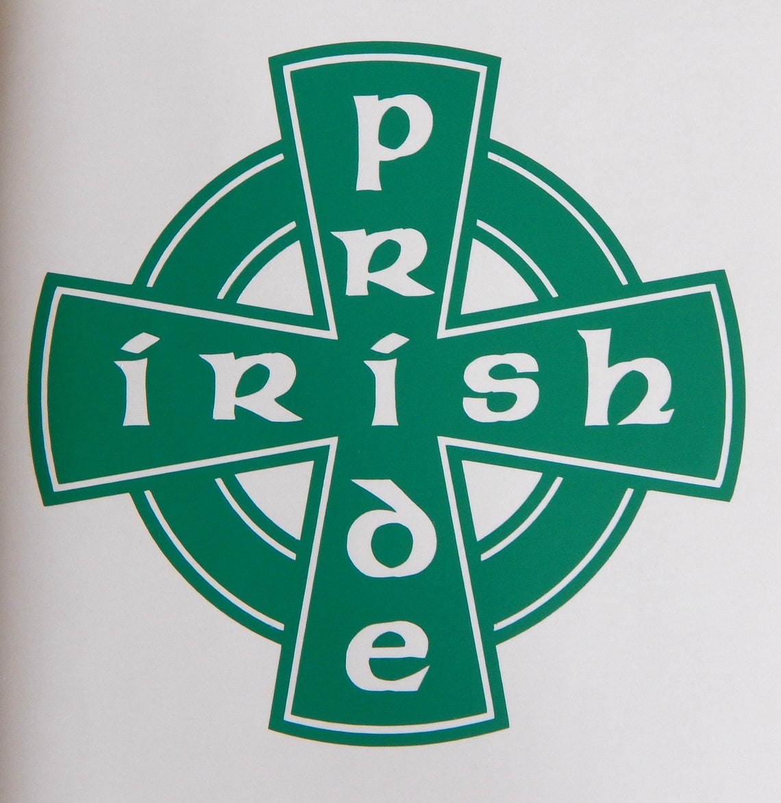 Irish Pride Celtic Cross Vinyl Decal Sticker - Etsy
