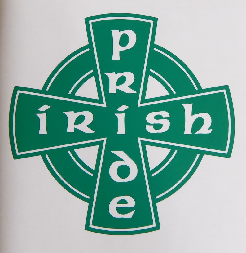 Irish Pride Celtic Cross Vinyl Decal Sticker for Window,car,truck,van ...