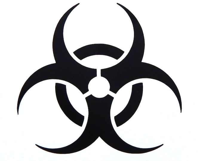 Biohazard Symbol Vinyl Decal Sticker for Window,car,truck,van,laptop ...