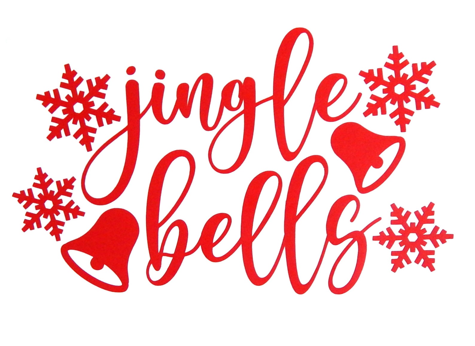 Jingle Bells Decal,christmas Vinyl Decal Sticker - Etsy