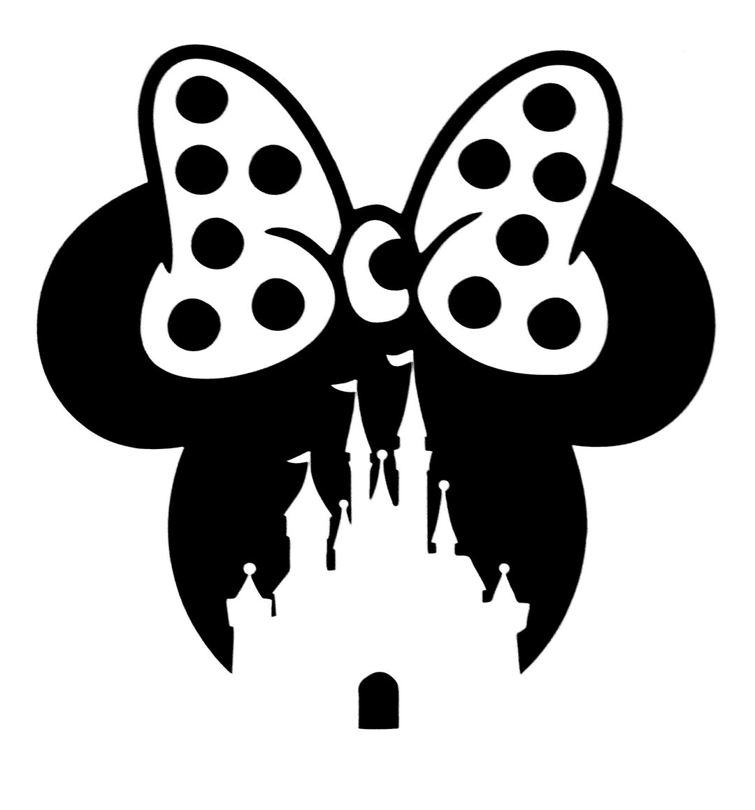Minnie Mouse Castle Disney Inspired Vinyl Decal Sticker for Window,car ...