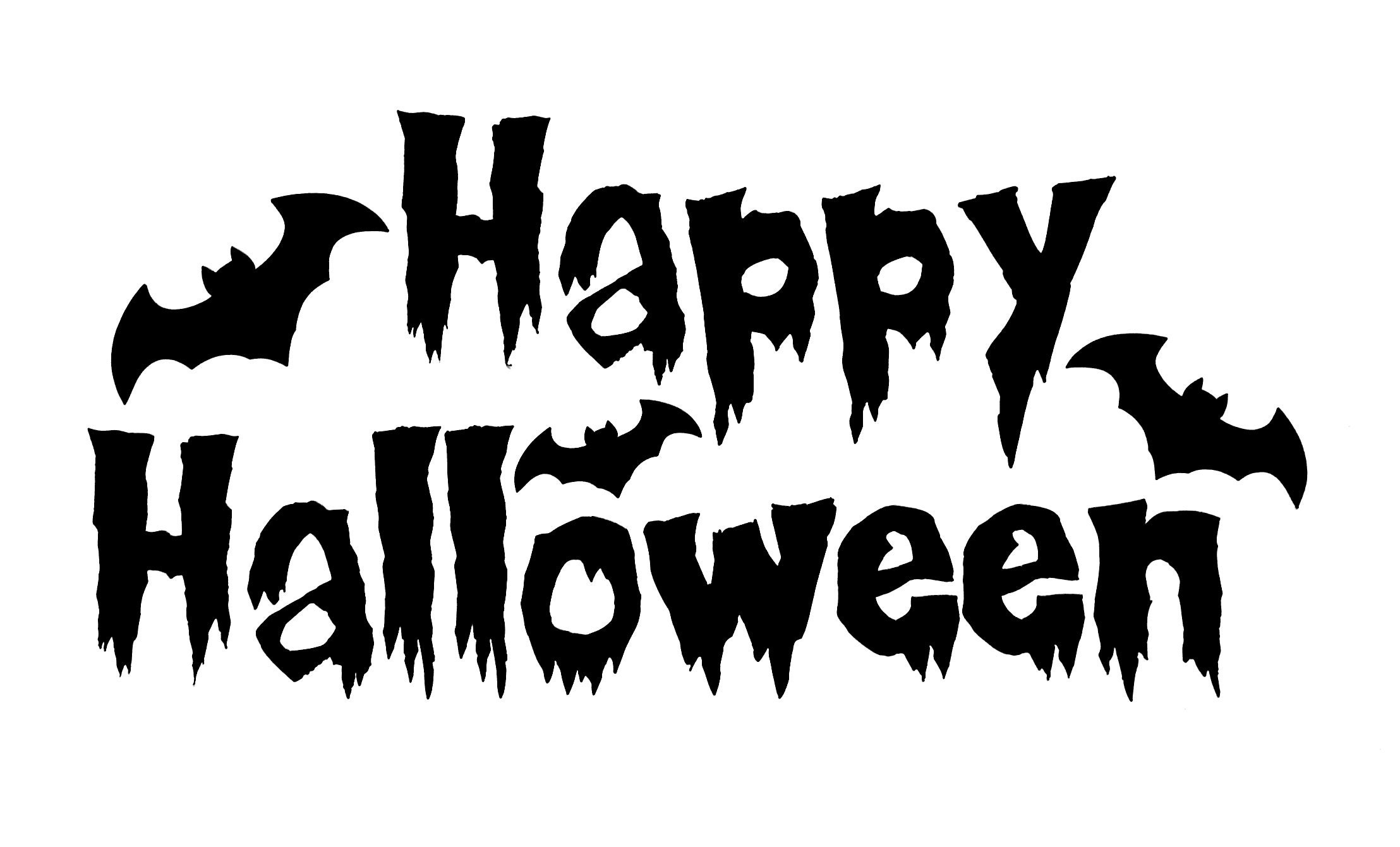 Happy Halloween & Bats Vinyl Decal Sticker for Window,car,truck,van,etc ...