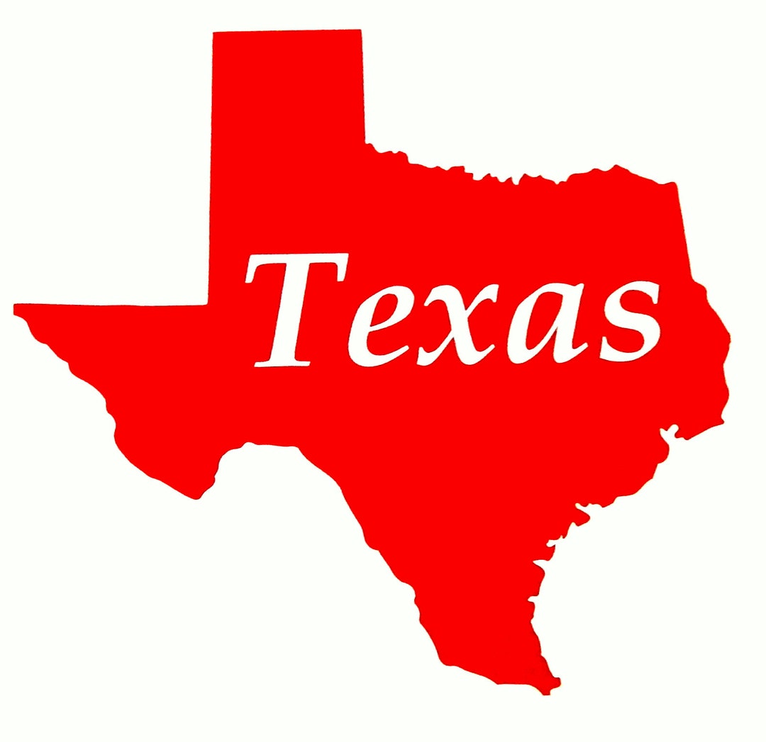 Texas Map Flag Vinyl Decal Sticker for Window,car,truck,van,etc. - Etsy