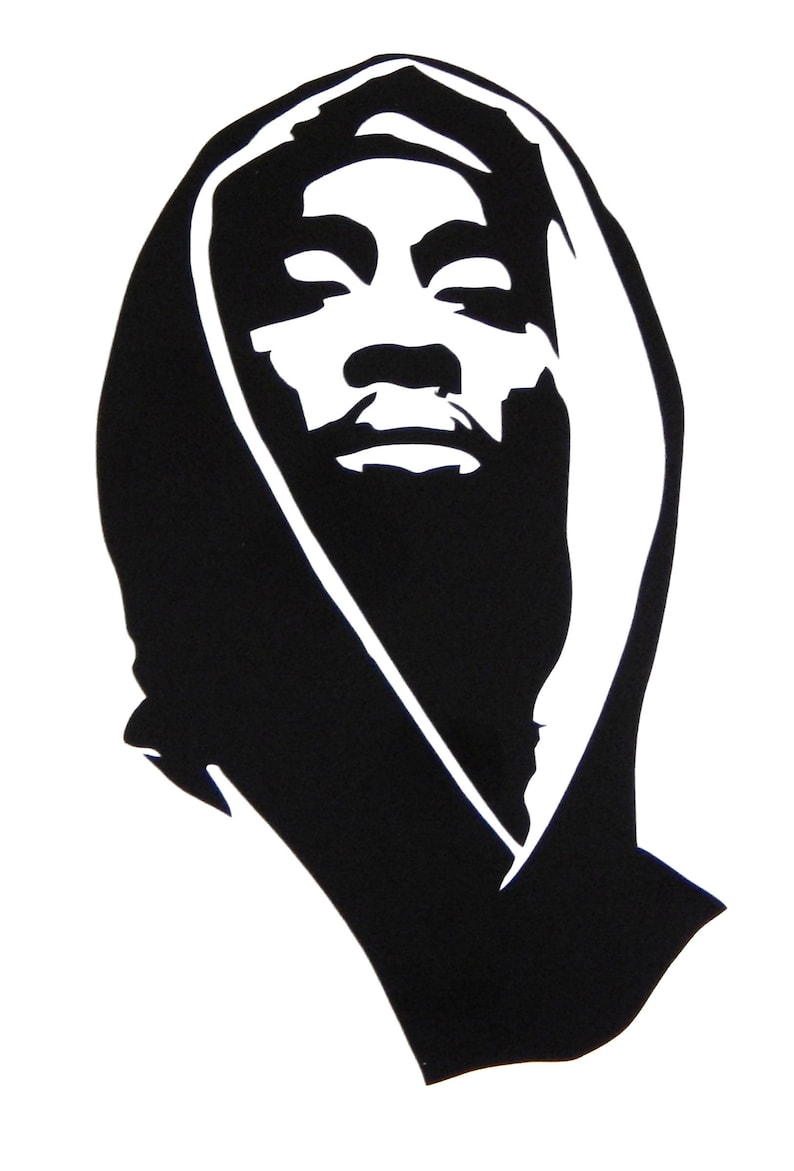 Tupac Shakur Portrait Vinyl Decal Sticker for - Etsy