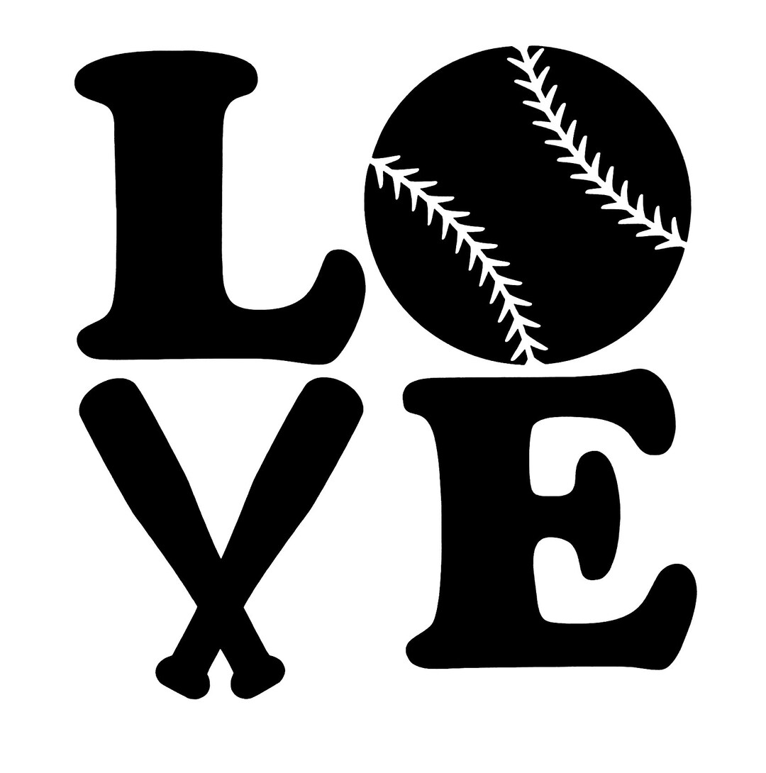 Love Baseball Vinyl Decal Sticker for Car,truck,window,camper,van ...
