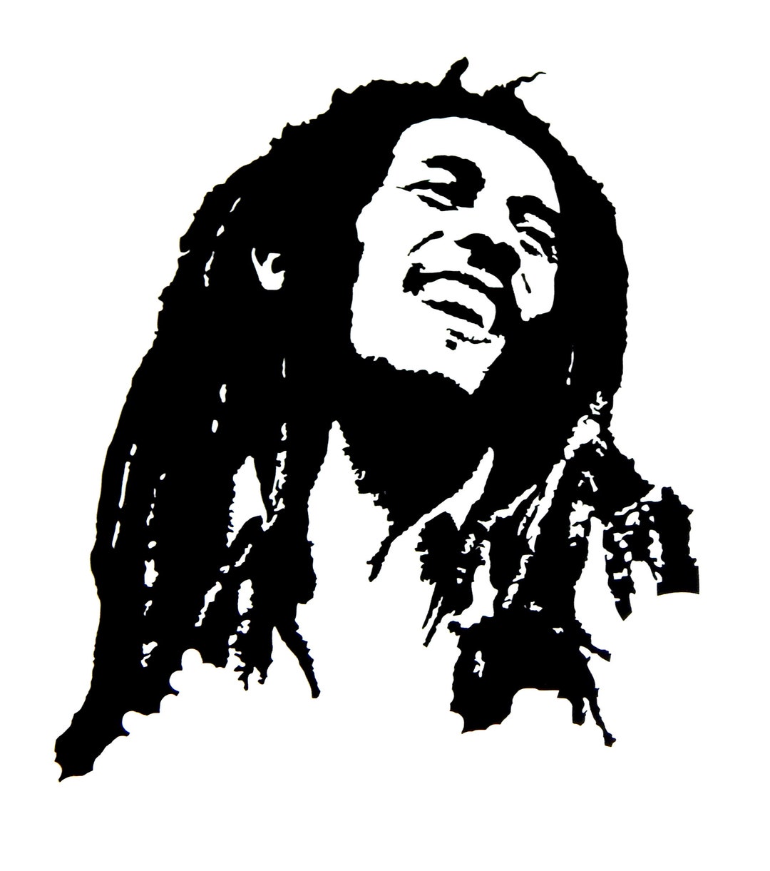 Bob Marley Portrait Vinyl Decal Sticker for Car,truck,window,laptop,etc ...