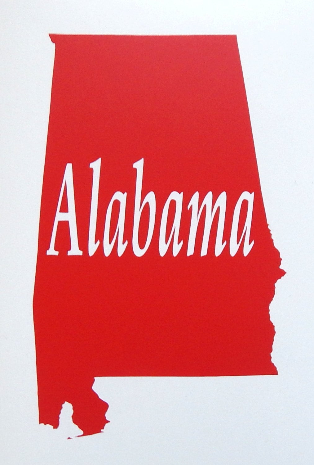 Alabama Map Flag Vinyl Decal Sticker for Window,car,van,truck,laptop ...