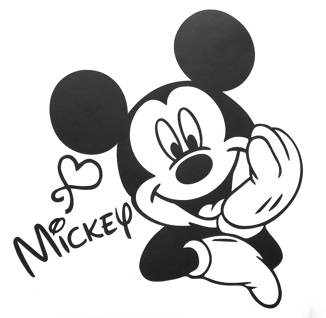 Mickey Mouse Disney Inspired Car Body Window Bumper Vinyl Decal Sticker ...
