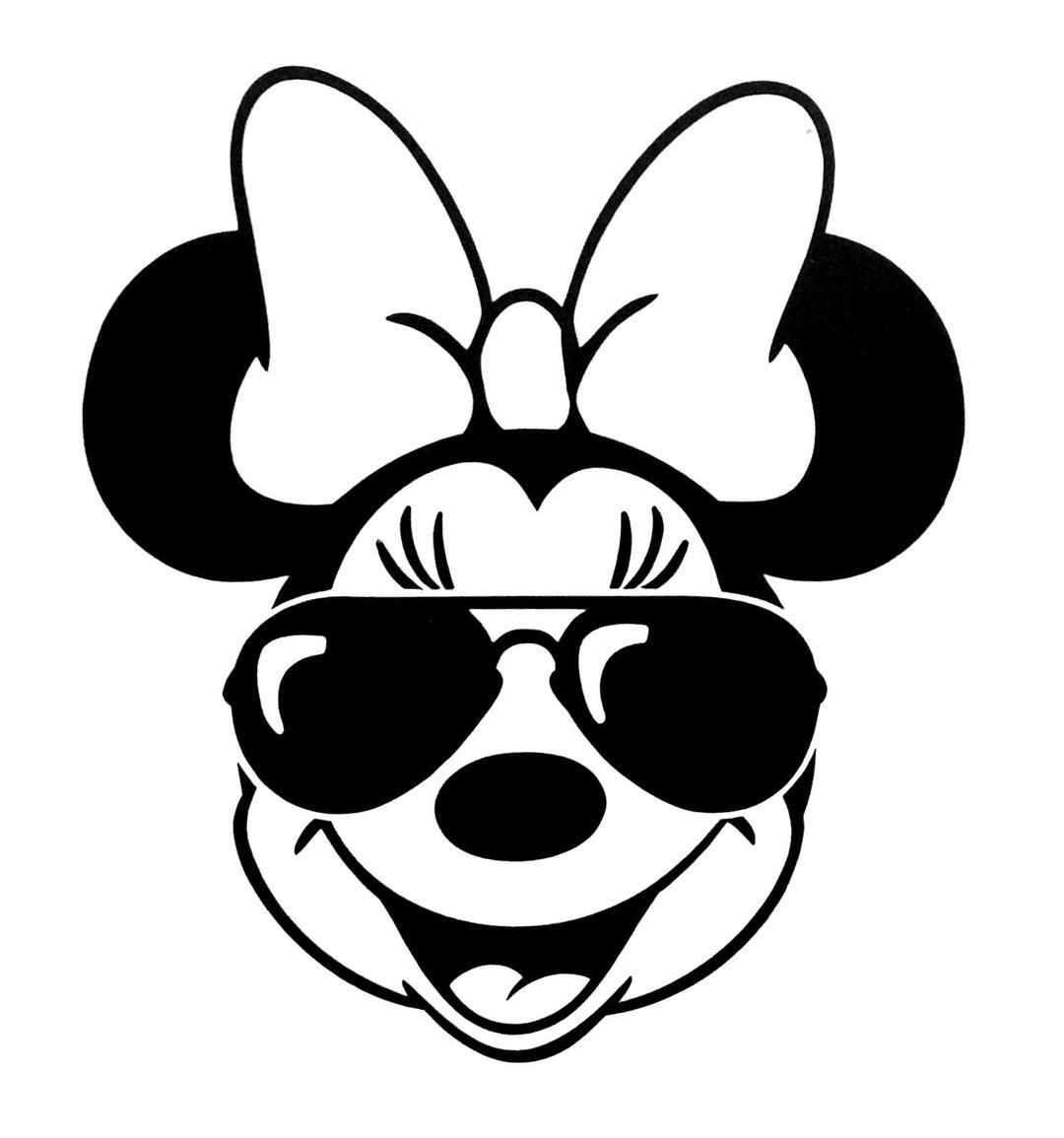 Smiling Minnie Mouse Disney Inspired Vinyl Decal Sticker for Window,car ...