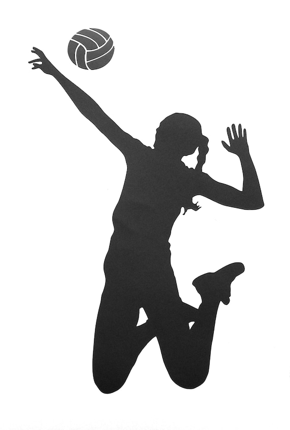 Volleyball Player Vinyl Decal Sticker for - Etsy