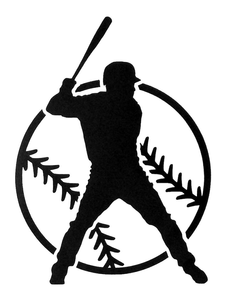 Baseball Player With Ball Vinyl Decal Sticker for Window,car,truck,van ...