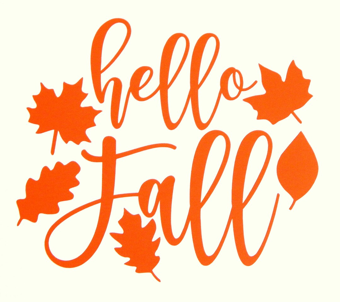 Hello Fall,autumn Vinyl Decal Sticker for Window,car,van,truck,etc. - Etsy