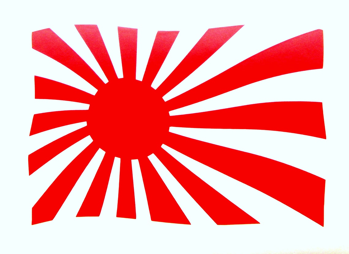 Rising Sun Flag of Japan Vinyl Decal Sticker for Car,truck,window ...