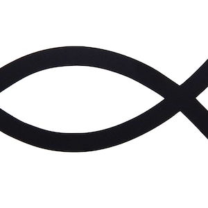 Ichtus Fish Sticker, Christian Symbol Vinyl Decal - Etsy