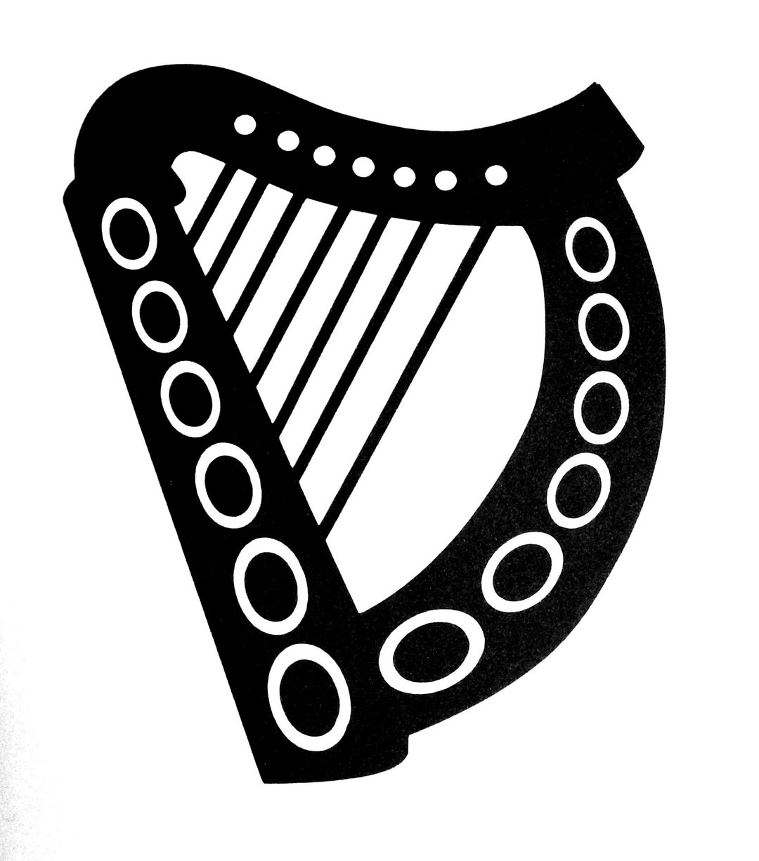 Irish Harp Vinyl Decal Sticker for Car,truck,window,laptop,etc. - Etsy