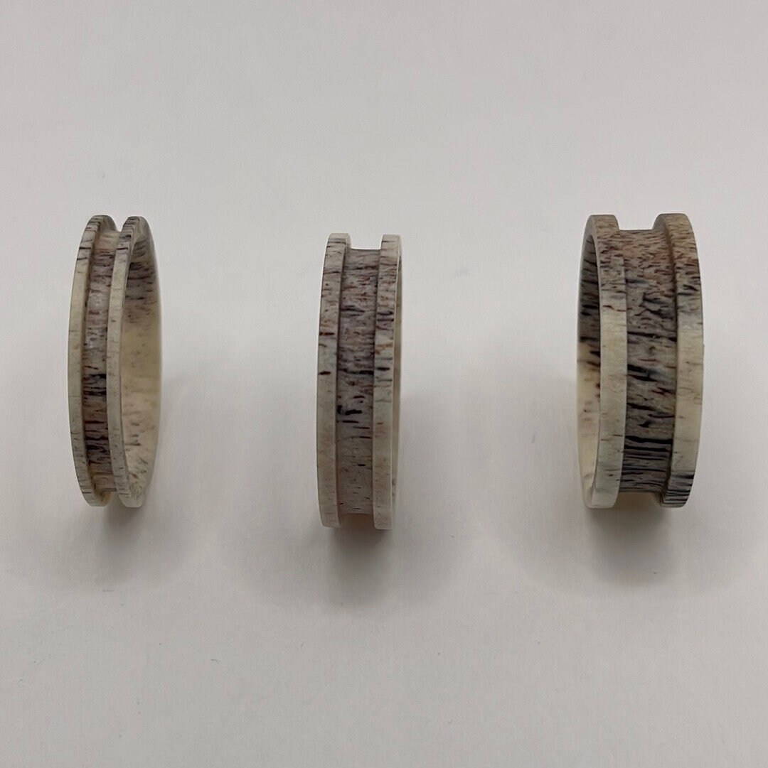 Deer Antler Inlay Ring Core / Blank - Etsy