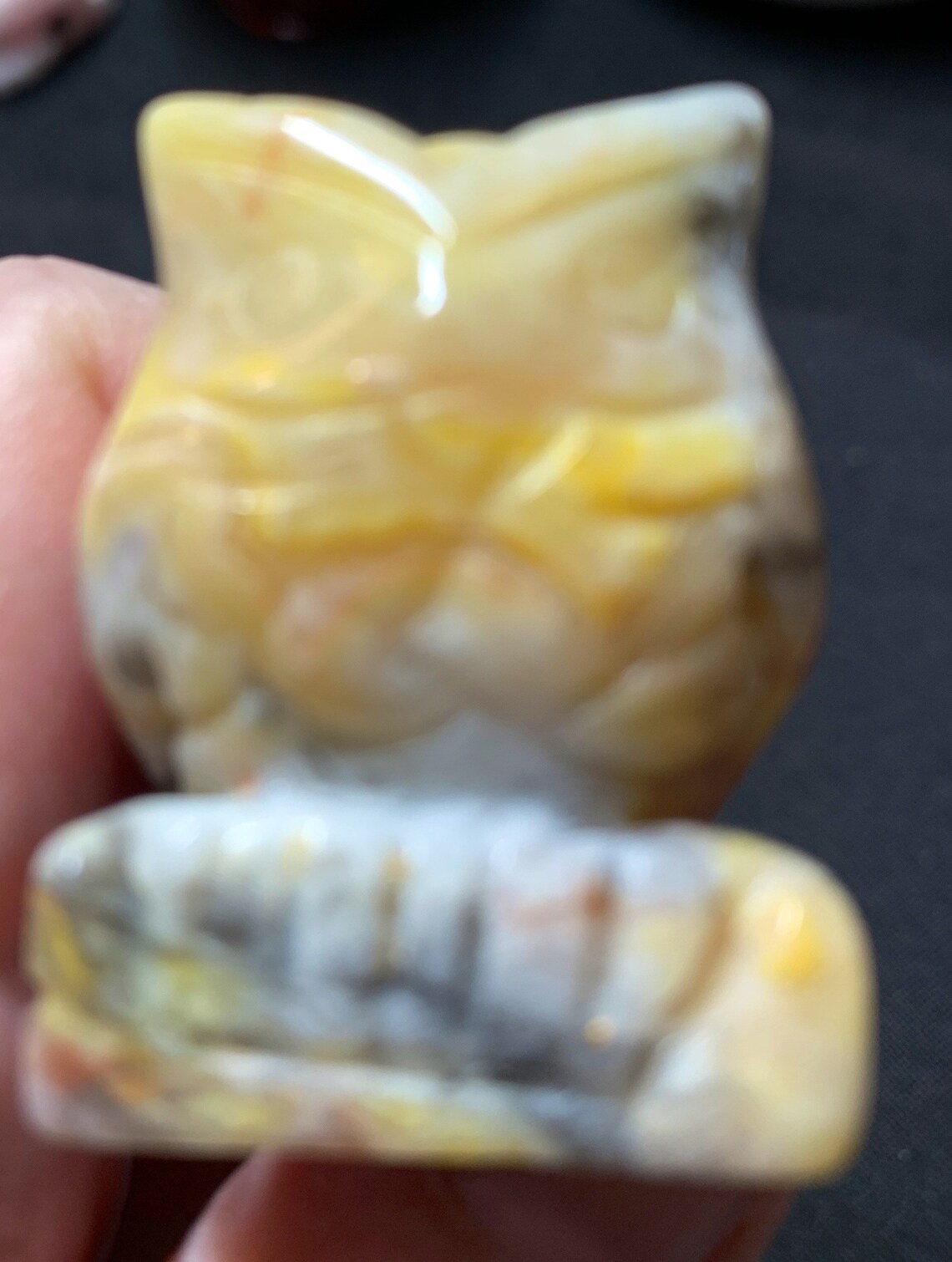 Crazy Lace Agate Carved Owls. 1.5" - Etsy