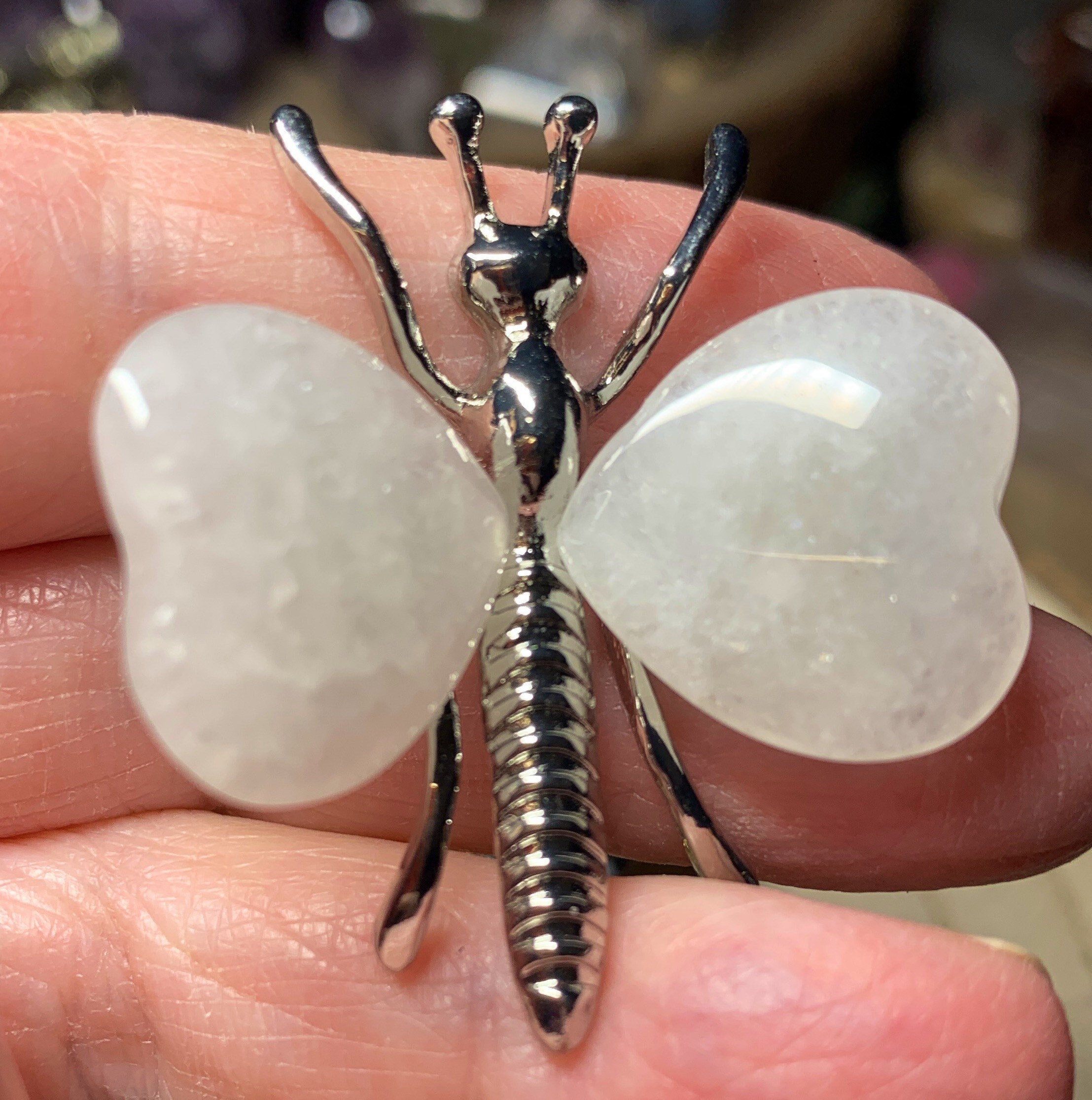 Gemstone Heart Butterfly - Etsy