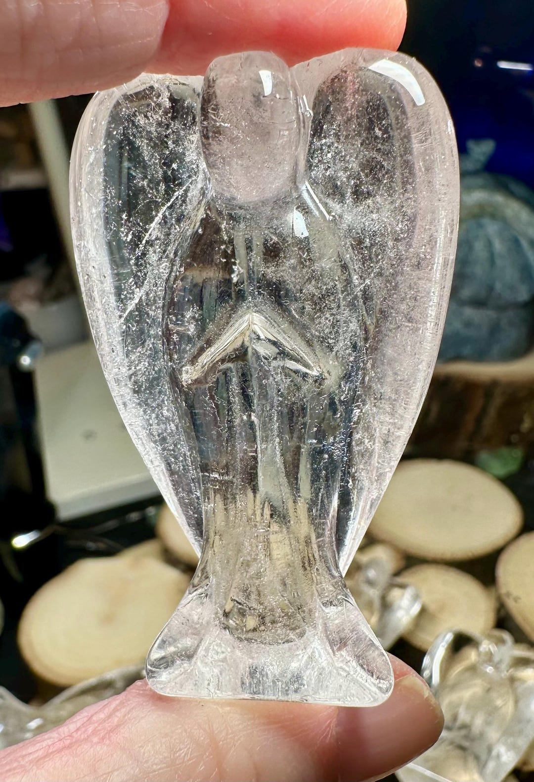 Clear Quartz Angels - Etsy