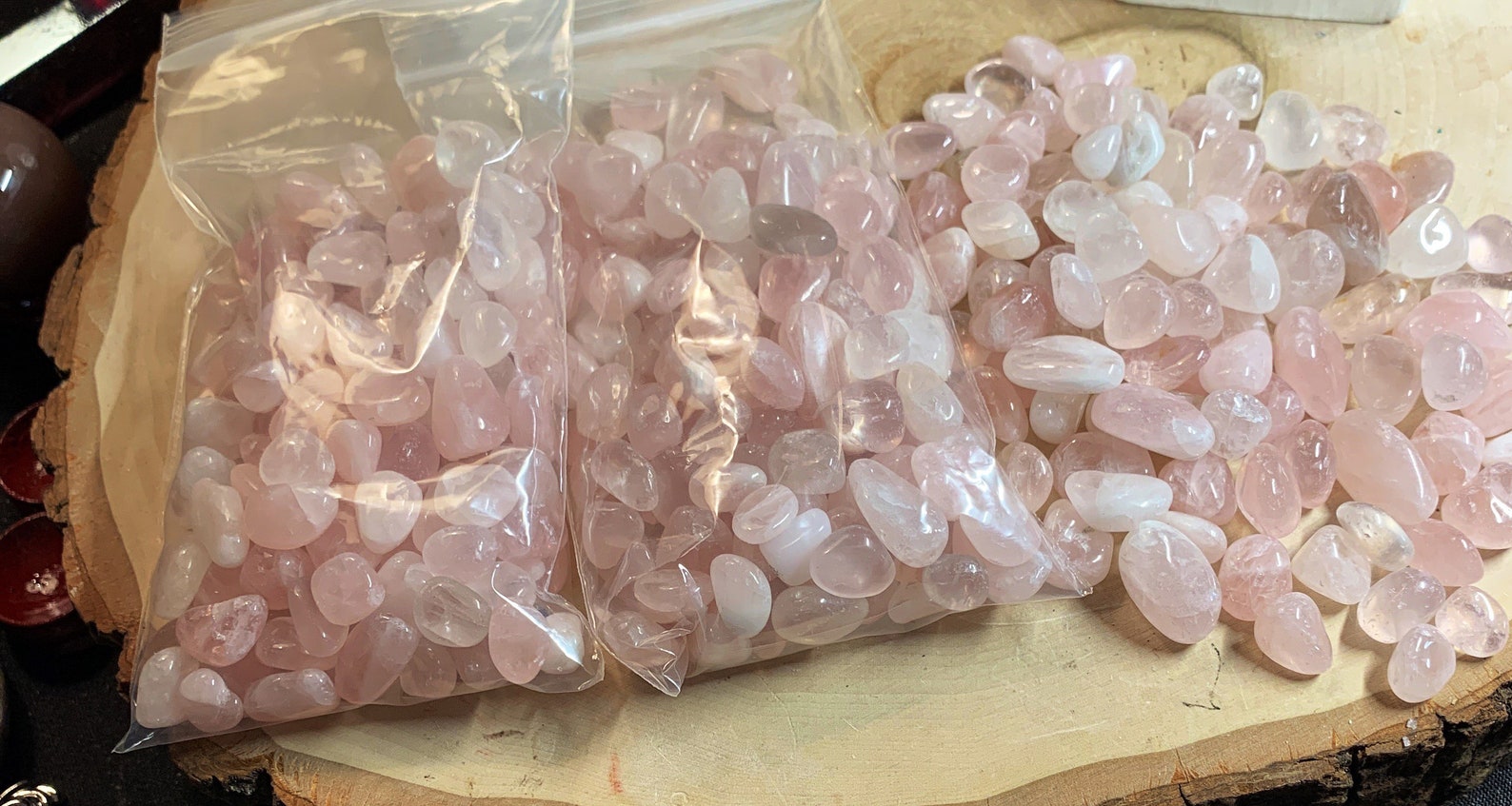 Rose Quartz Chips. 4oz Bags - Etsy