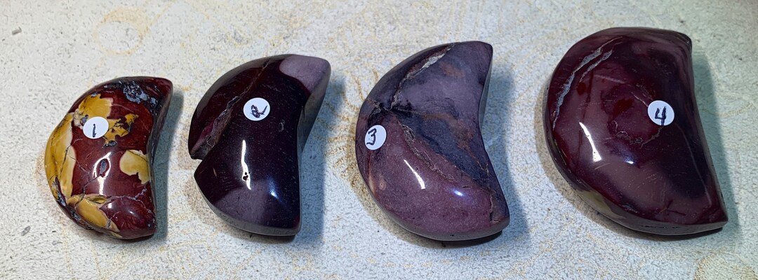 Mookaite Moon Carving - Etsy