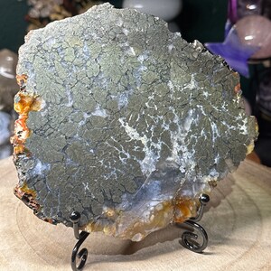 Pyrite Slab With Stand. 5.7x5.3 - Etsy