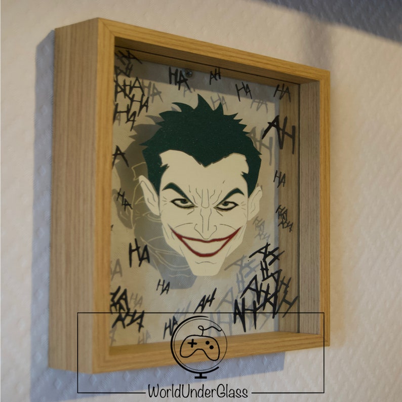 Joker Papercut Frame - Etsy