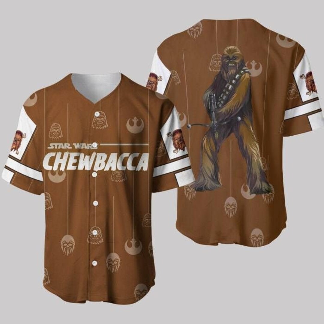Chewbacca Star Wars Brown White Patterns Disney Unisex Cartoon - Etsy