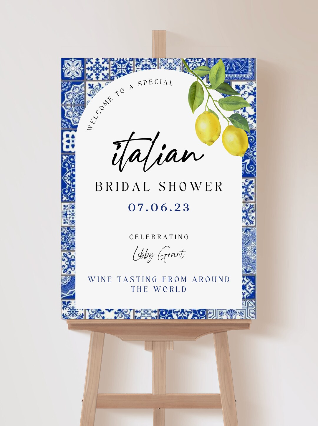Hen Party Welcome Sign Italian Theme 1 - Etsy