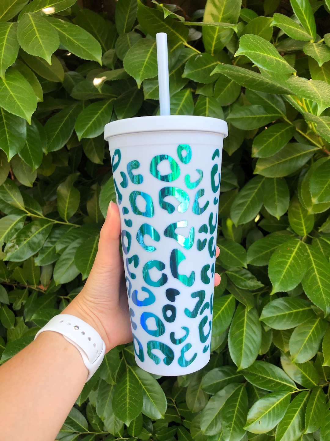 Animal Print Tumbler With Straw Leopard Print Insulated Tumbler Cheetah ...