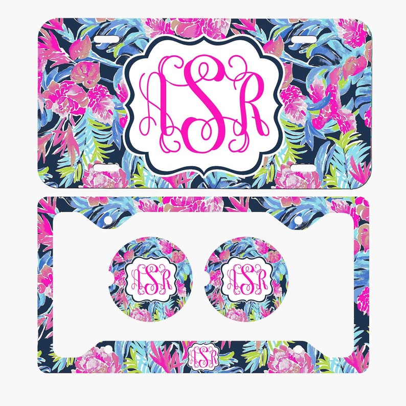 Personalized License Frame Car Coasters License Plate Car Tag - Etsy