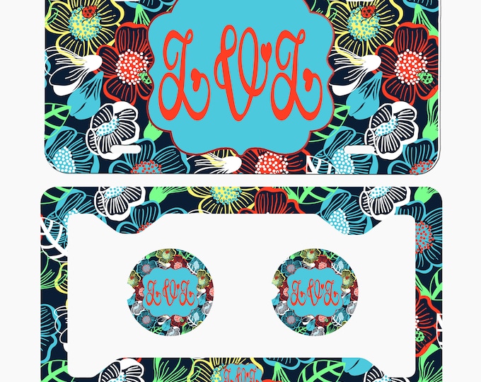 Car Accessories, Personalized License Plate Frame, Car Coasters ...