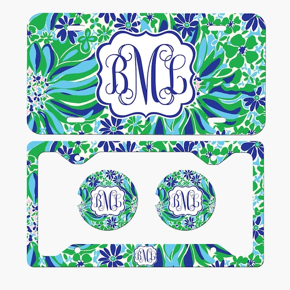 Personalized License Frame Car Coasters License Plate Car Tag | Etsy