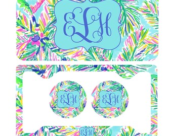 Personalized License Frame Car Coasters License Plate Car Tag | Etsy