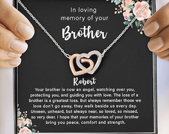 In Loving Memory Brother Necklace - Etsy