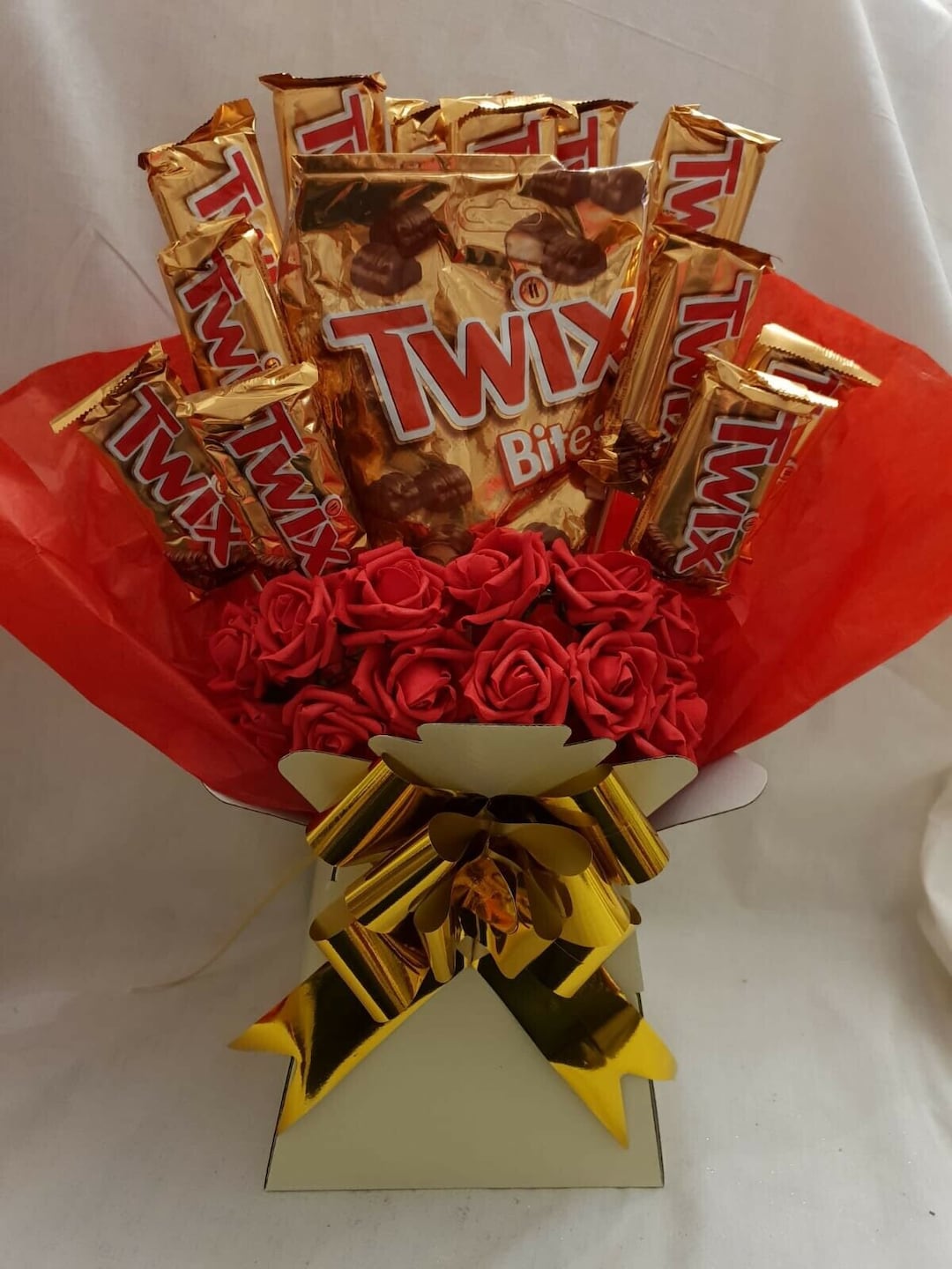 Deluxe Large Twix Chocolate Explosion Flowers Bouquet Gift - Etsy