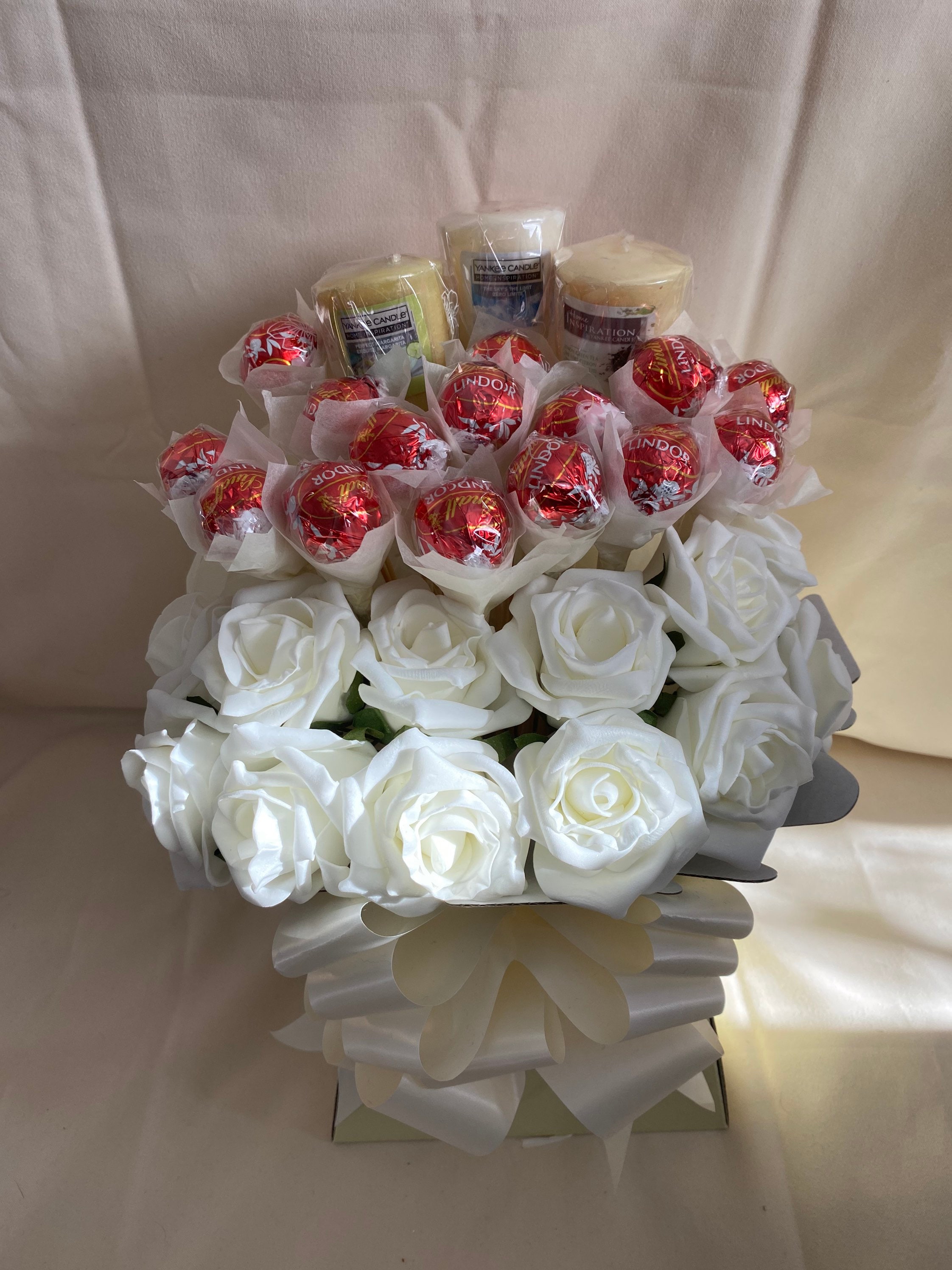 Deluxe Large Lindt Lindor Chocolate Flowers Yankee Candle Explosion ...