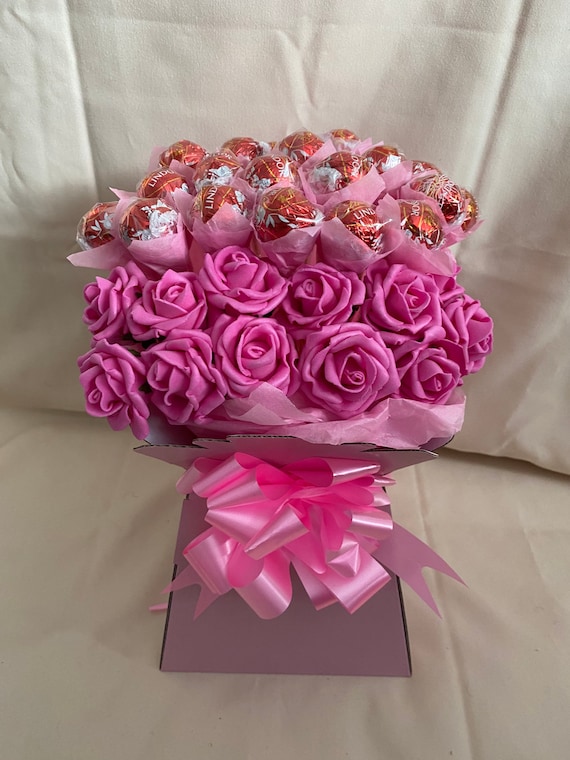 Deluxe Large Lindt Lindor Chocolate Flowers Explosion Bouquet - Etsy