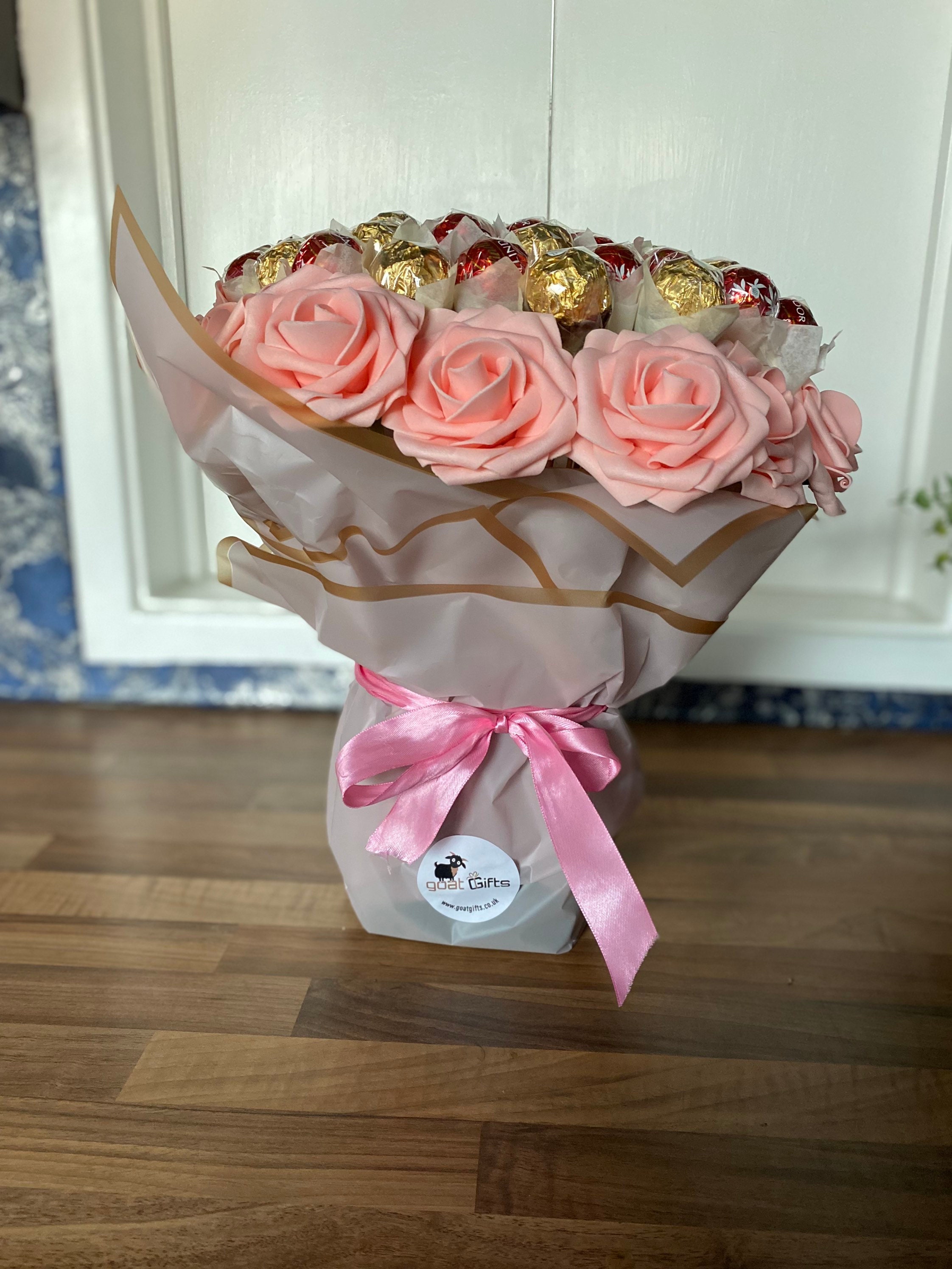 Large Ferrero Rocher Lindt Lindor Chocolate & Flowers | Etsy