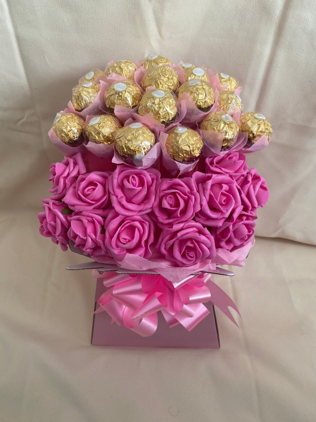 Deluxe Large Ferrero Rocher Chocolate Flowers Explosion Bouquet Gift ...