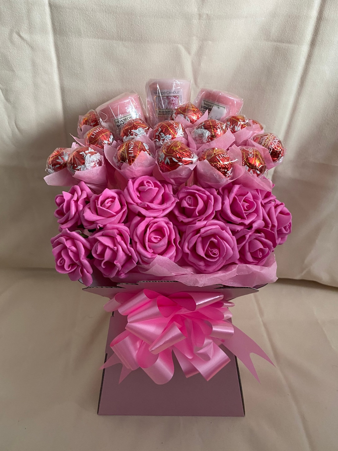 Deluxe Large Lindt Lindor Chocolate Flowers Yankee Candle Explosion ...