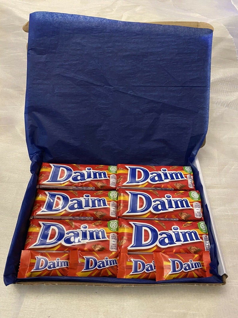 Daim Sweets Chocolate Hamper Box Gift - PERSONALISED SWEET TREAT - Etsy
