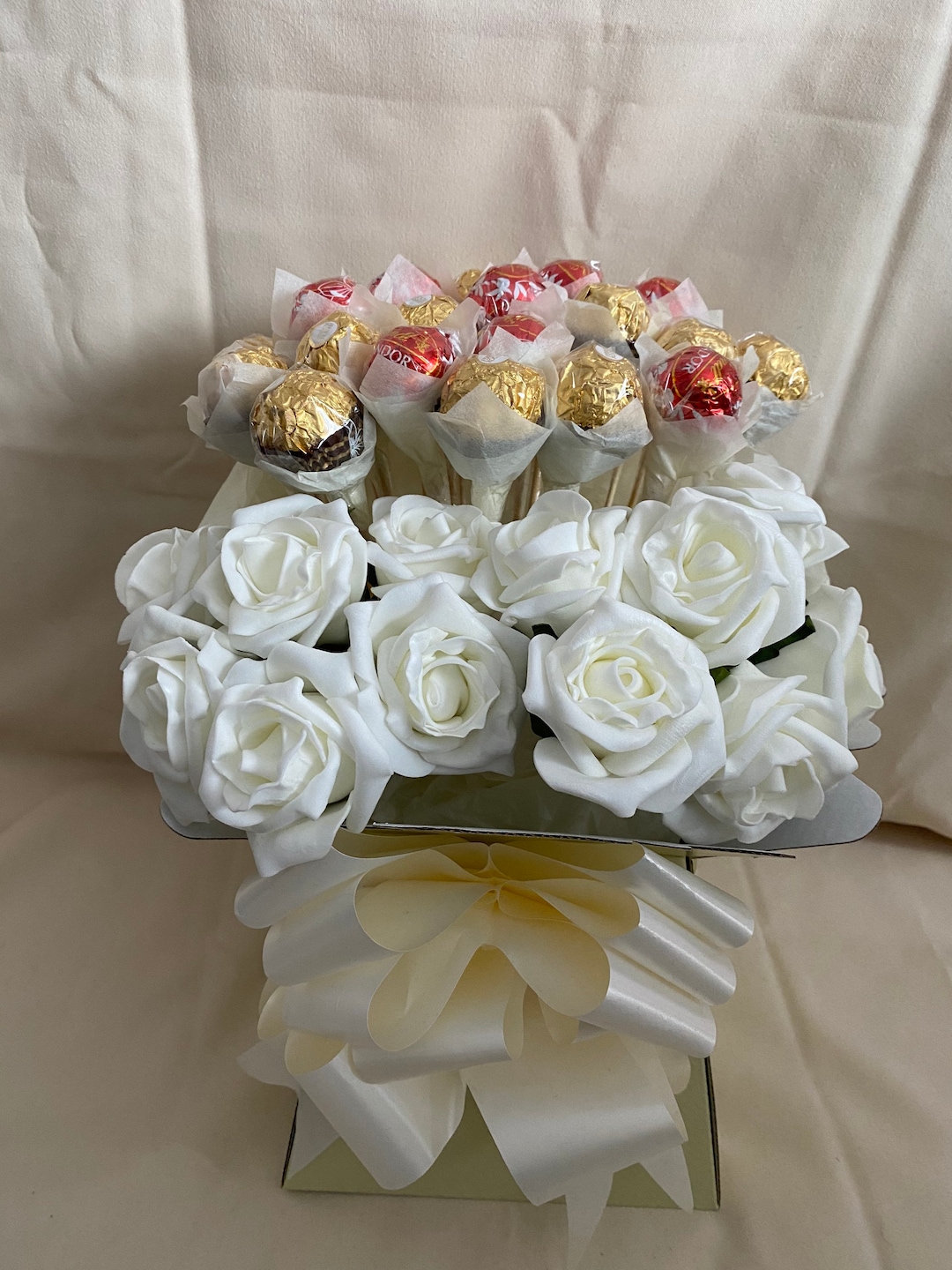 Deluxe Large Ferrero Rocher Lindt Lindor Chocolate Flowers Explosion ...