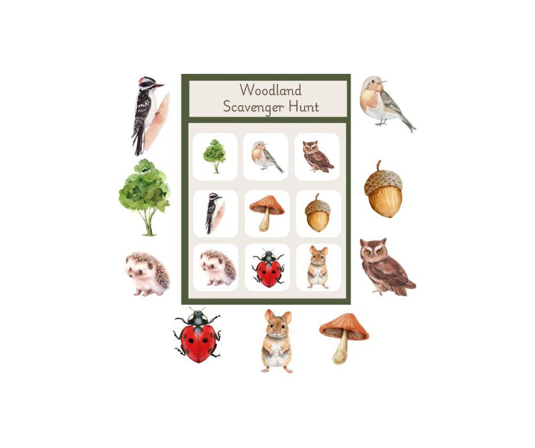 Woodland Adventure: A Scavenger Hunt for Little Explorers - Etsy