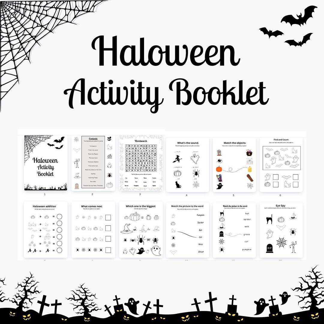 Digital, Printable Halloween Fun Pack: Printable Activities for Kids ...