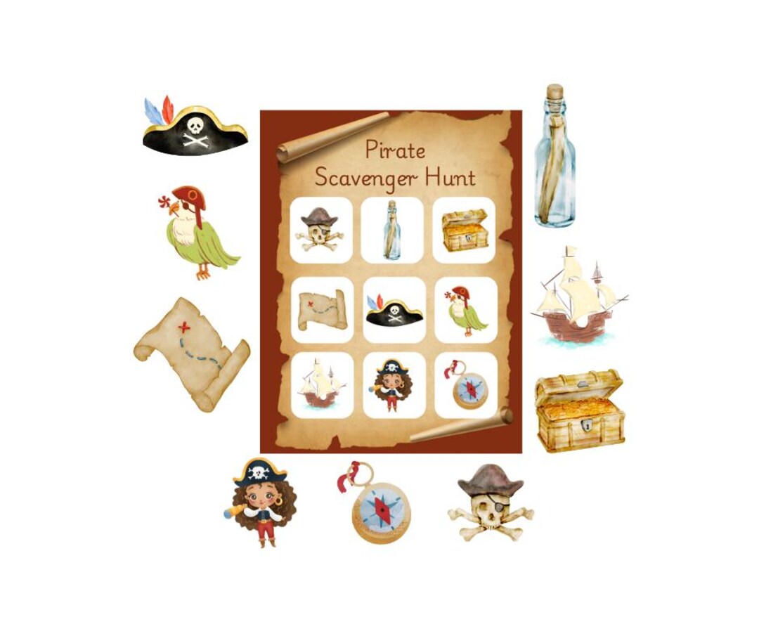 Ahoy, Matey! Pirate Scavenger Hunt Adventure - Etsy