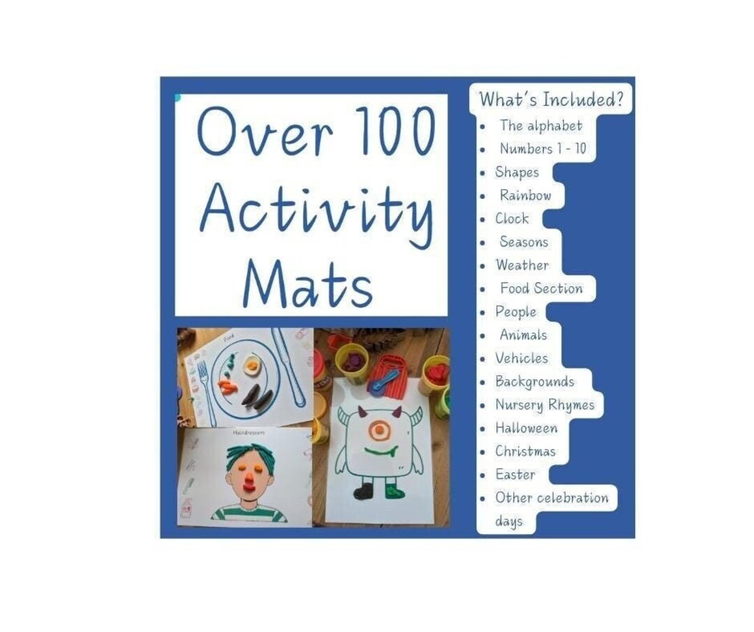 100+ Playdough Mats - Engaging Activities - Incredible Value - Digital ...